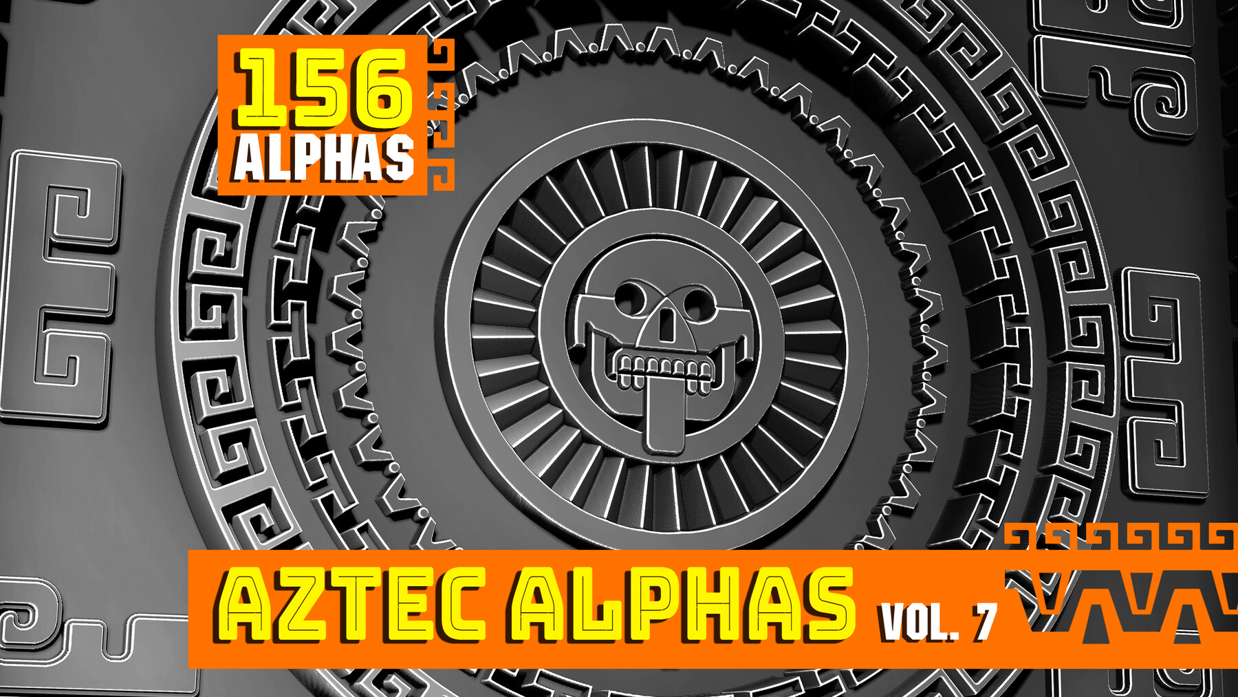 ArtStation - Aztec ALPHAS Volume 7 | Brushes