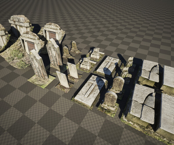 ArtStation - Cemetery Pack 01 - photogrammetry | Game Assets