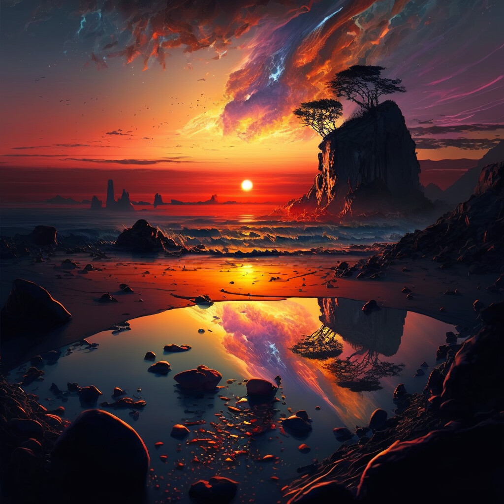 ArtStation - Sunset Pack (four images) | Artworks
