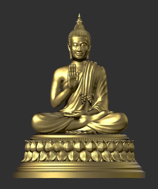 ArtStation - Asian Buddha Status 3D Printing | Resources