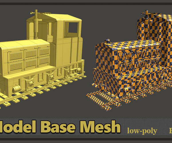 ArtStation - 10 Model Base Mesh And train | Resources
