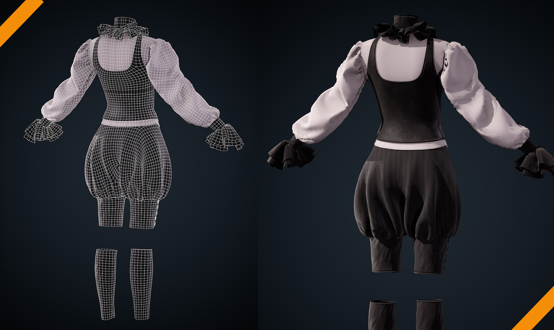 ArtStation - Women's outfit | Game Assets