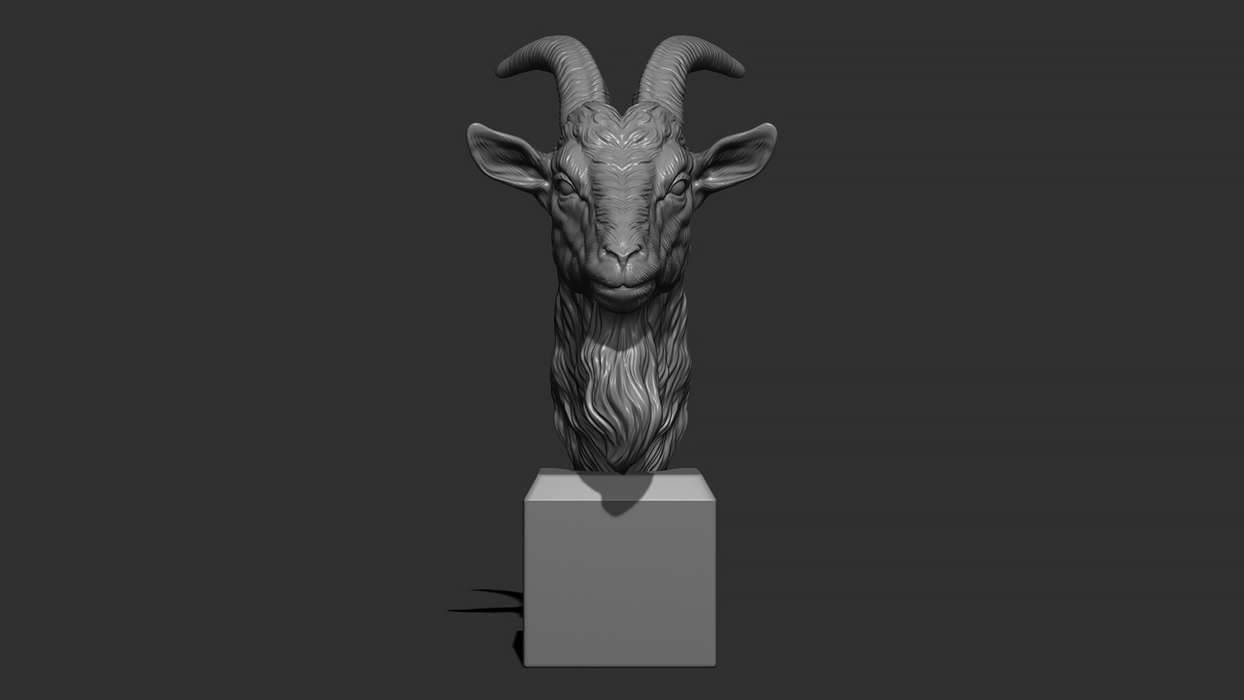 ArtStation - Goat head bust | Resources