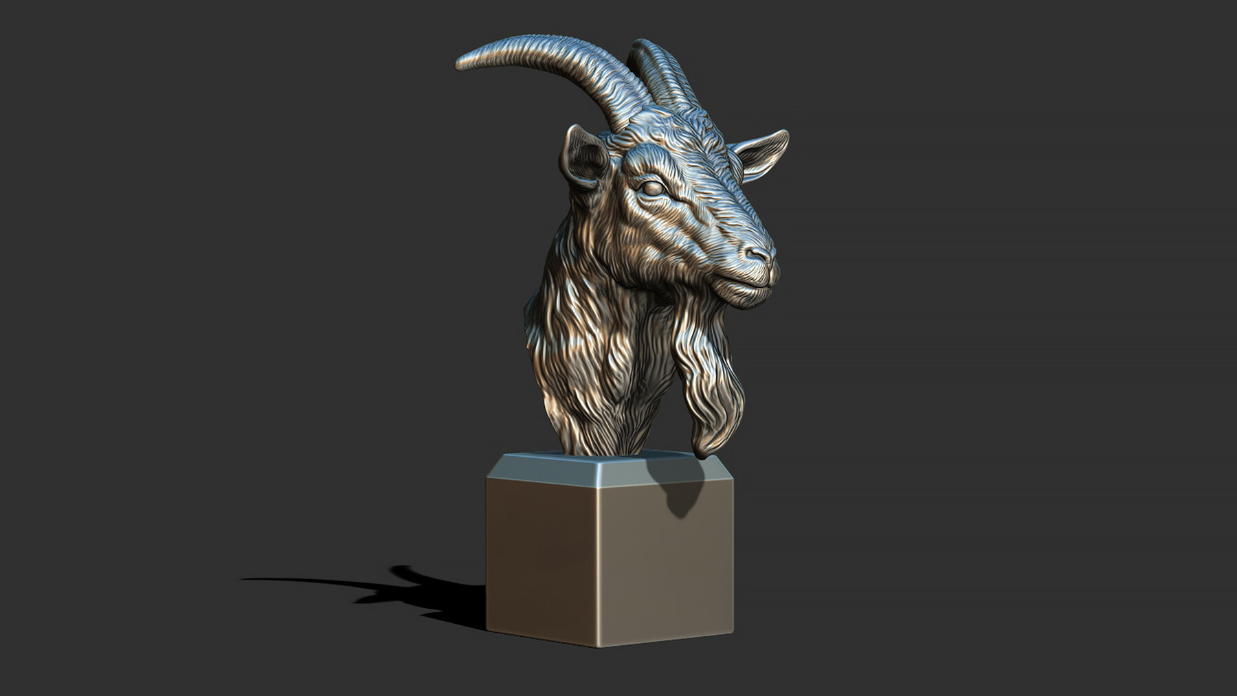 ArtStation - Goat head bust | Resources