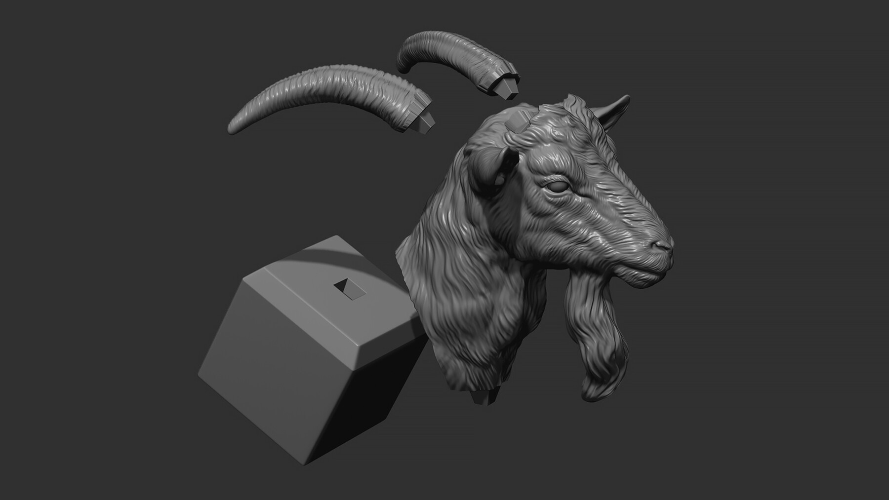 ArtStation - Goat head bust | Resources