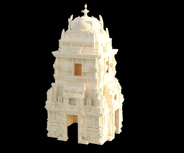 ArtStation - Realistic Temple 3D Model | Architecture | Architectural ...