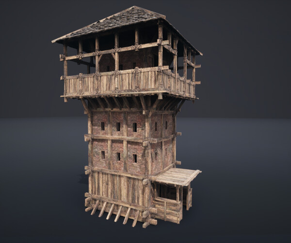ArtStation - MEDIEVAL WATCHTOWER TOWER FORT FORTRESS CASTLE WALLS AAA ...