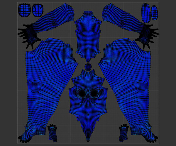 ArtStation - Female Base F_860 | Game Assets