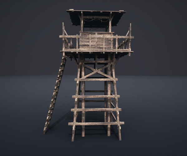 ArtStation - SCOUT WATCHTOWER TOWER FORT FORTRESS CASTLE WALLS AAA ...