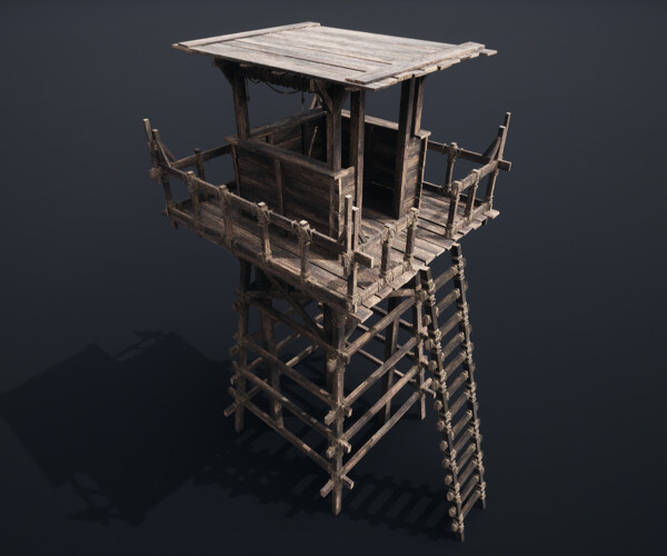 ArtStation - SCOUT WATCHTOWER TOWER FORT FORTRESS CASTLE WALLS AAA ...