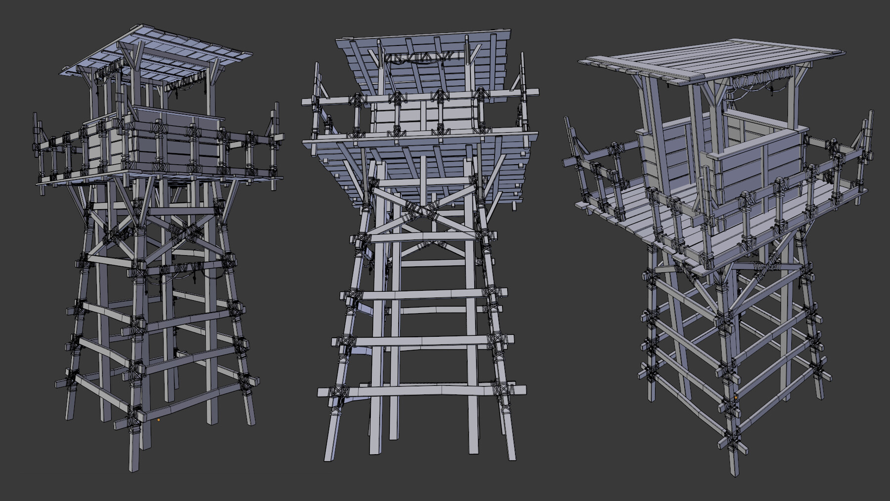 ArtStation - SCOUT WATCHTOWER TOWER FORT FORTRESS CASTLE WALLS AAA ...