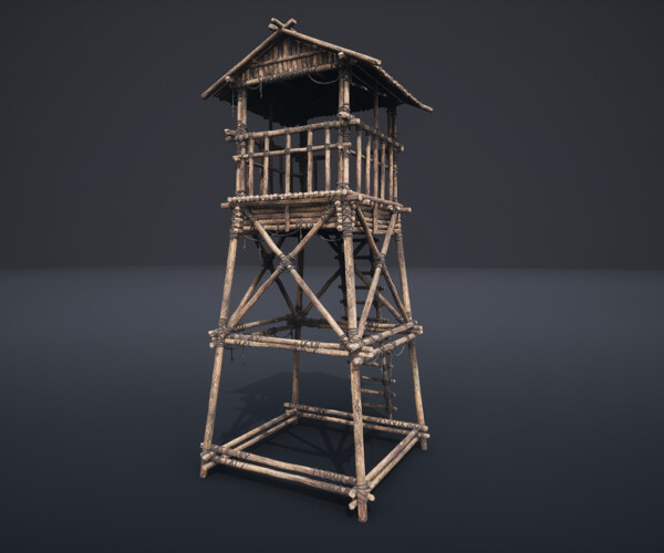 ArtStation - WATCHTOWER SCOUT TOWER FORT FORTRESS CASTLE WALLS AAA ...