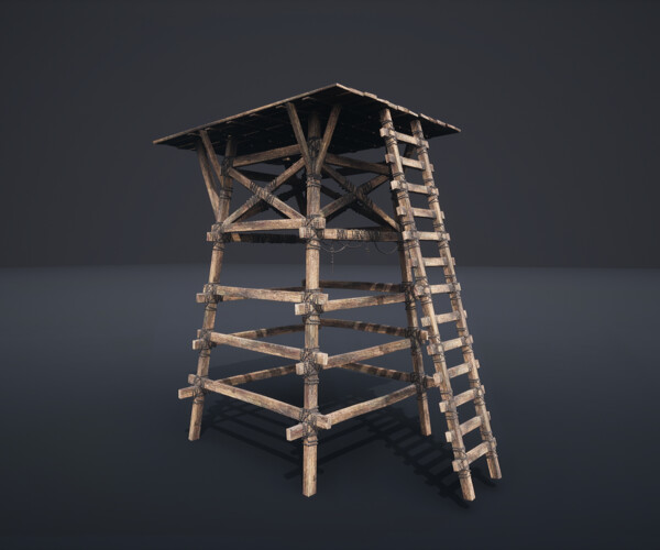 ArtStation - WATCHTOWER TOWER SCOUT FORT FORTRESS CASTLE WALLS NEXTGEN ...