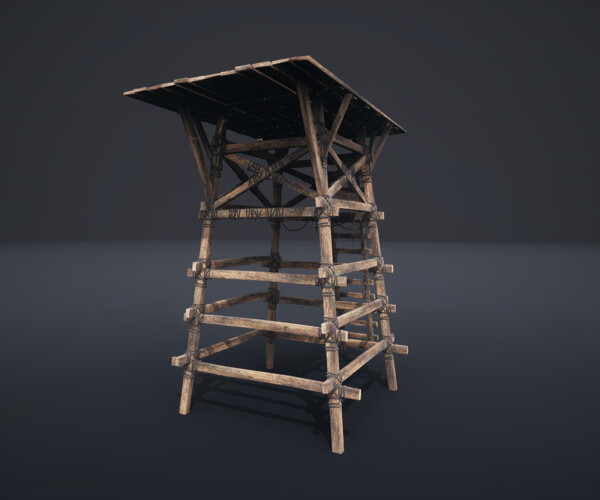 ArtStation - WATCHTOWER TOWER SCOUT FORT FORTRESS CASTLE WALLS NEXTGEN ...