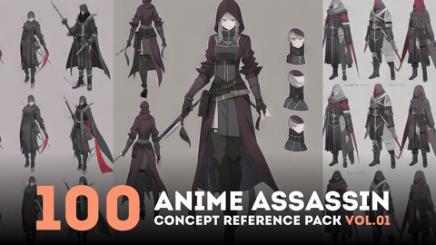 ArtStation - 100 arts - Anime Assassin - Concept Reference Pack Vol.01 ...