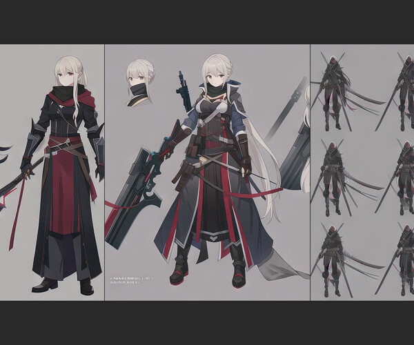 ArtStation - 100 arts - Anime Assassin - Concept Reference Pack Vol.01 ...