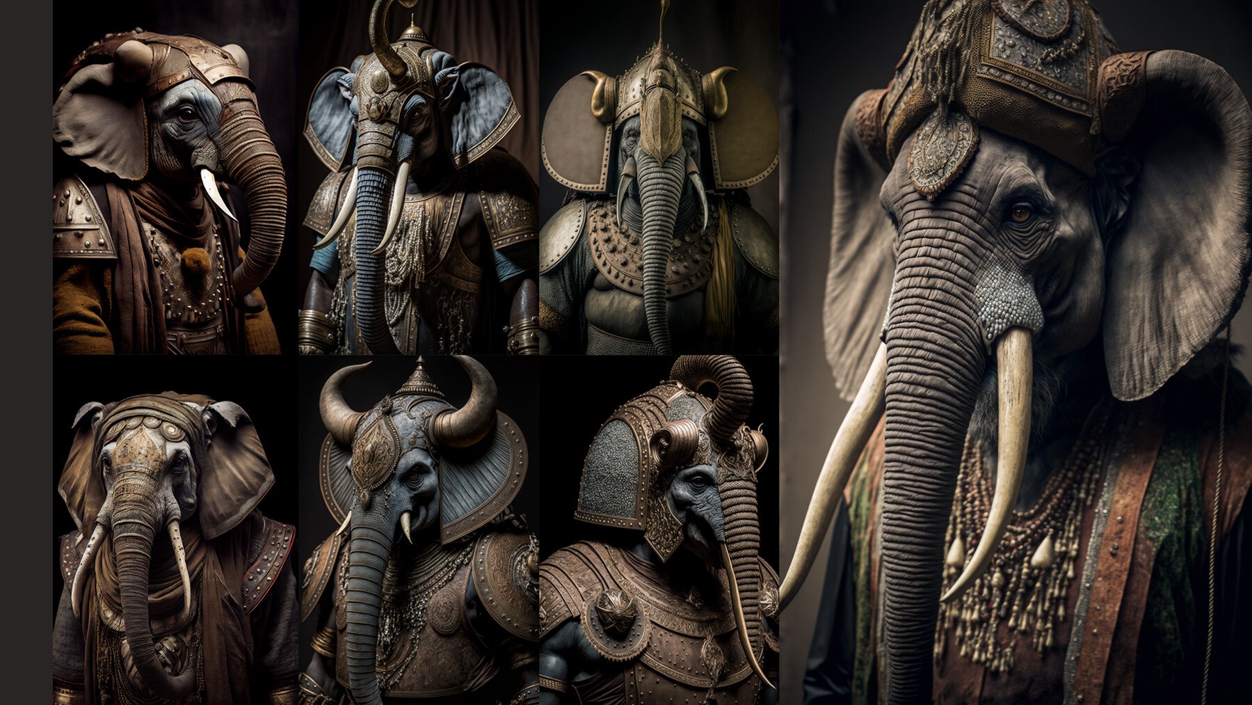 ArtStation - 200 Elephant Warrior Reference Pack Vol.01 | Artworks