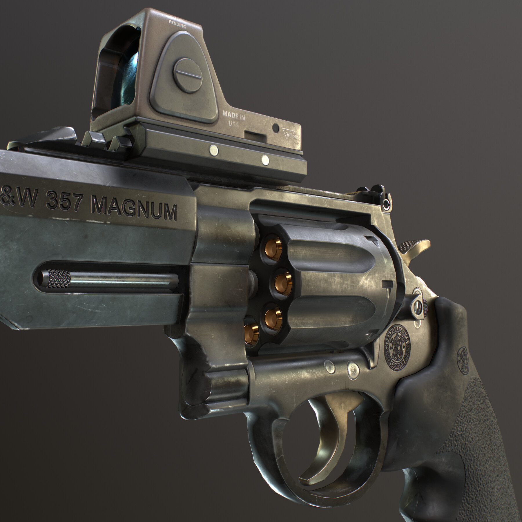 ArtStation - Smith & Wesson 357 Magnum | Game Assets