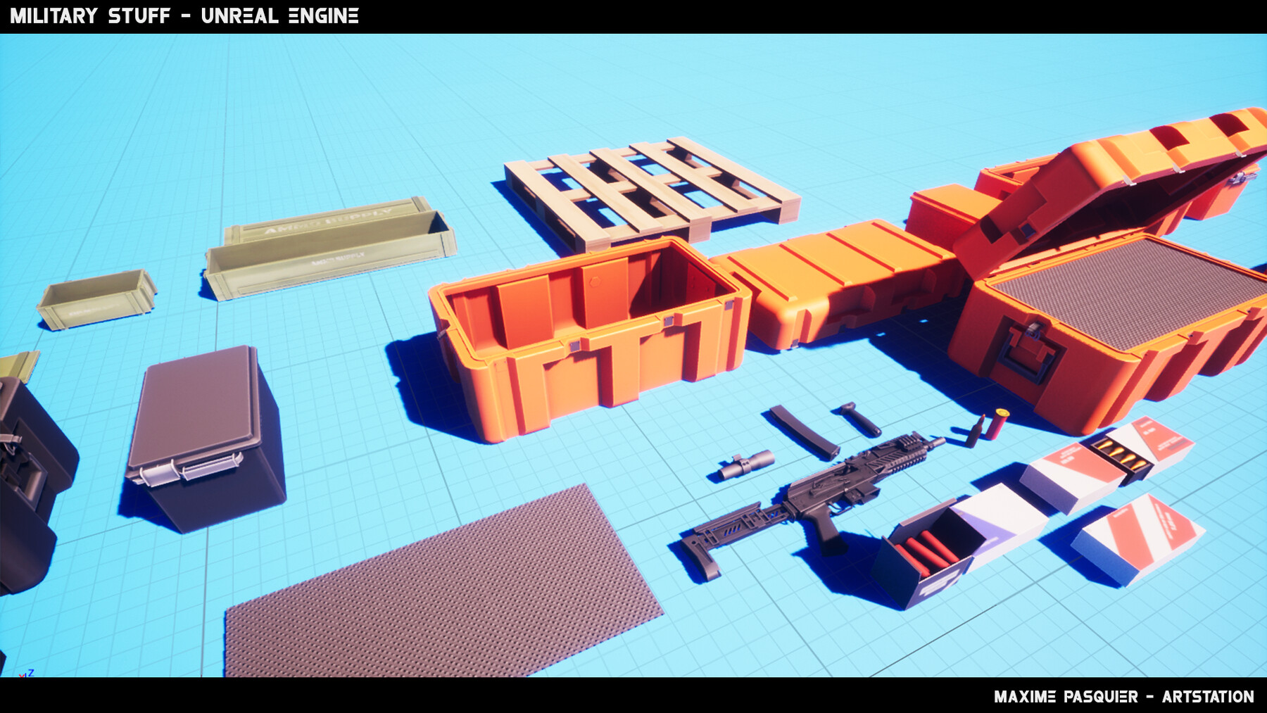 ArtStation - Stylized Military Stuff | Game Assets