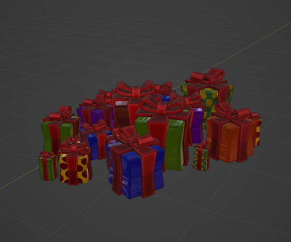 ArtStation - Stylized Christmas Gift Boxes | Game Assets
