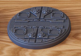 ArtStation - FREE PACK - 2 SCIFI MINIATURE BASES 50mm 3D Print Ready ...