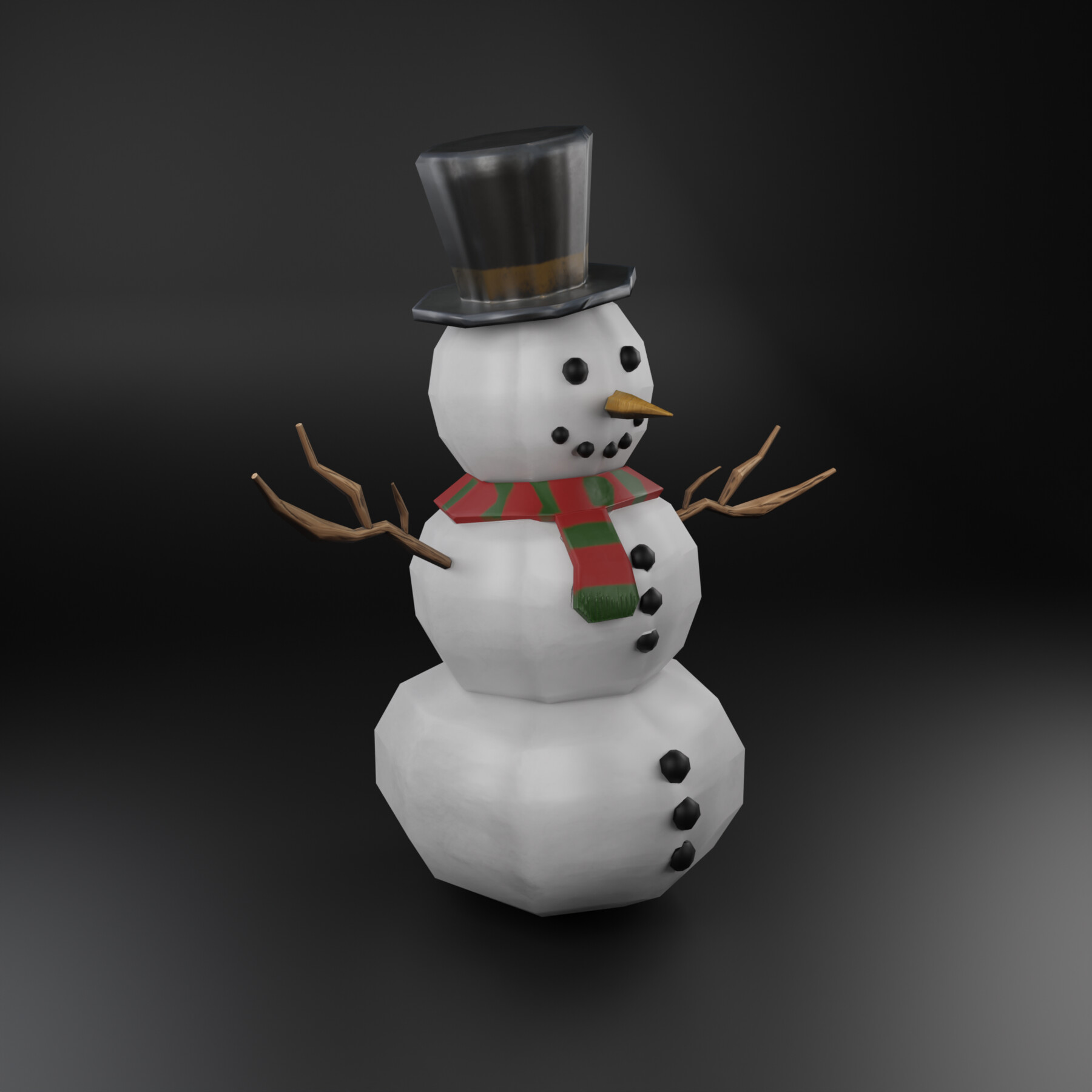 ArtStation - Stylized Snowman | Game Assets