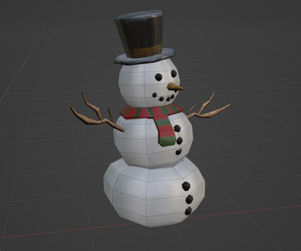 ArtStation - Stylized Snowman | Game Assets