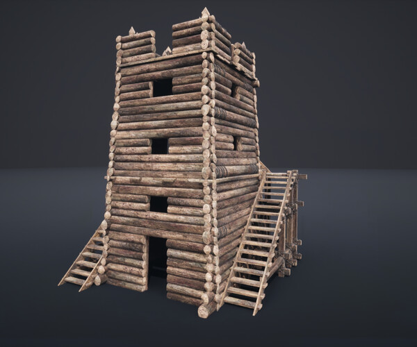 ArtStation - WATCHTOWER PLATFORM MEDIEVAL SLAVIC TOWER VILLAGE ...