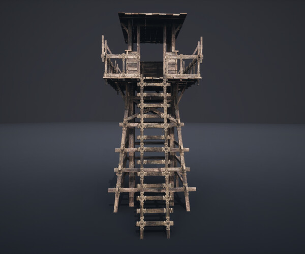ArtStation - WATCHTOWER PLATFORM MEDIEVAL SLAVIC TOWER VILLAGE ...