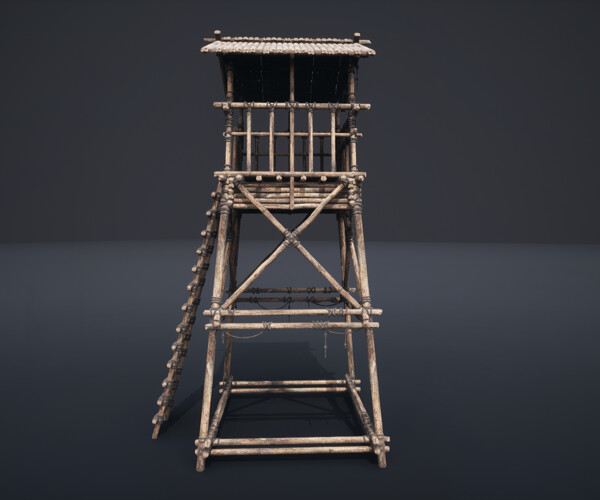 ArtStation - WATCHTOWER PLATFORM MEDIEVAL SLAVIC TOWER VILLAGE ...