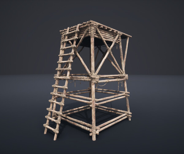 ArtStation - WATCHTOWER PLATFORM MEDIEVAL SLAVIC TOWER VILLAGE ...