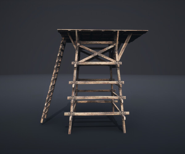 ArtStation - WATCHTOWER PLATFORM MEDIEVAL SLAVIC TOWER VILLAGE ...