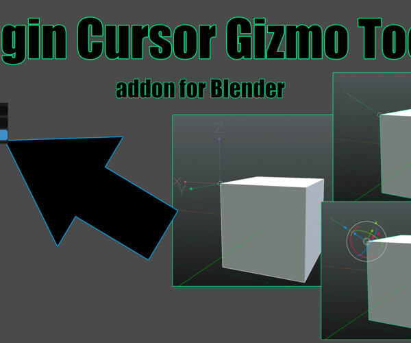 ArtStation - Origin Cursor Gizmo Tools addon for Blender | Resources