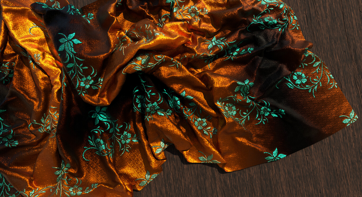 ArtStation - fabric_EMBOSSED SATIN SMART MATERIALS_MARALSAMAEILY | Game ...