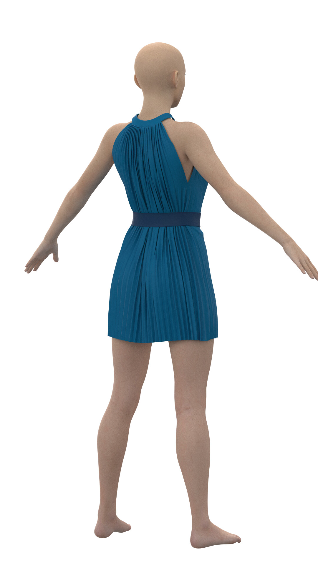 ArtStation - Dress №143 "Marvelous Designer" /Zprj/ OBJ+FBX | Game Assets