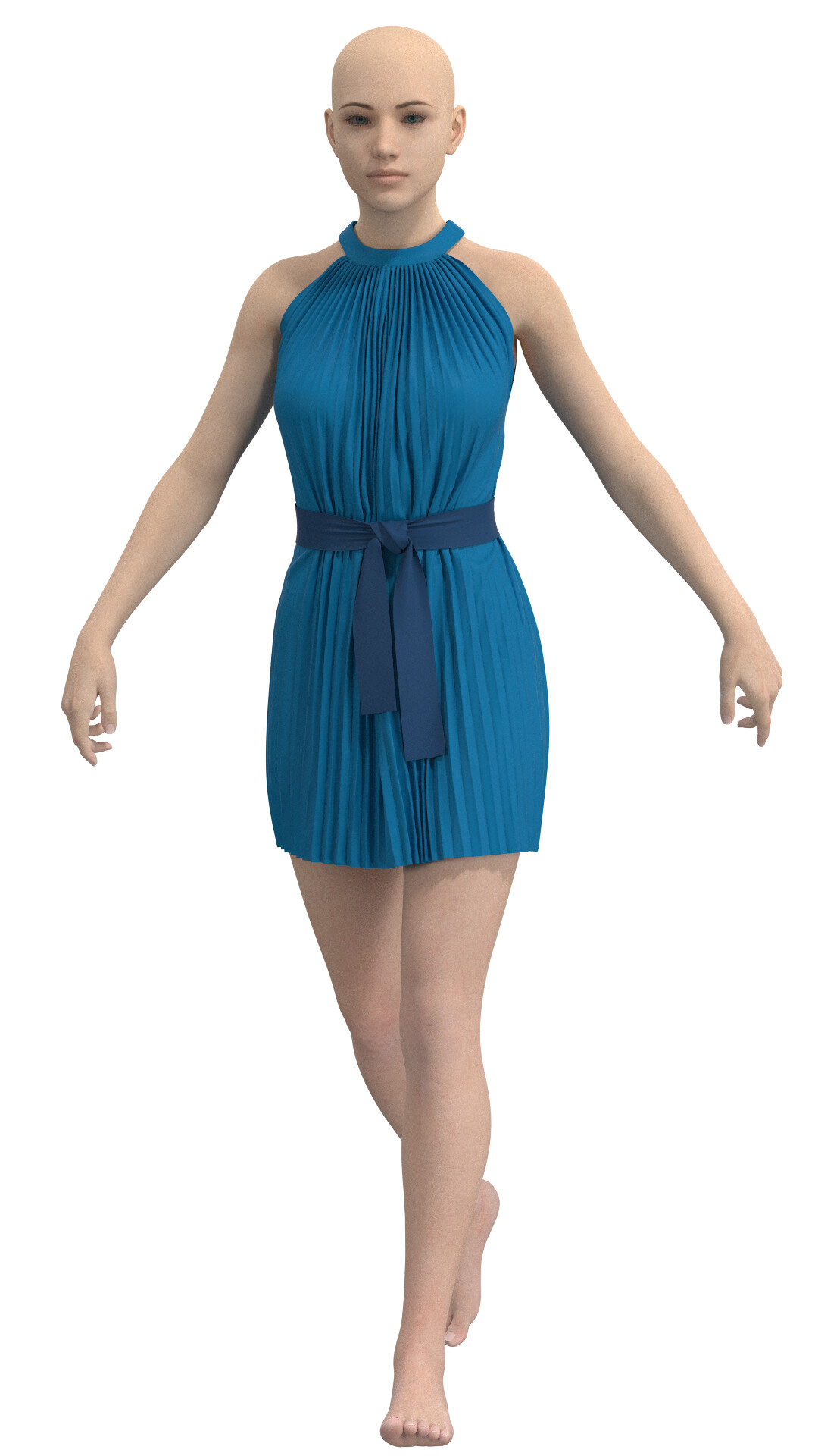 ArtStation - Dress №143 "Marvelous Designer" /Zprj/ OBJ+FBX | Game Assets