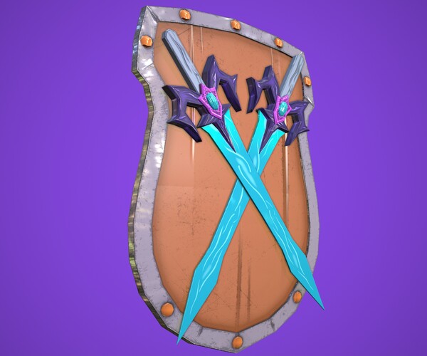 ArtStation - Stylized Sword & Shield | Game Assets
