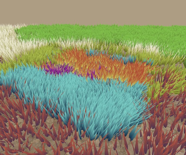 ArtStation - Unity Shader - Cartoon Interactive Grass URP | Game Assets