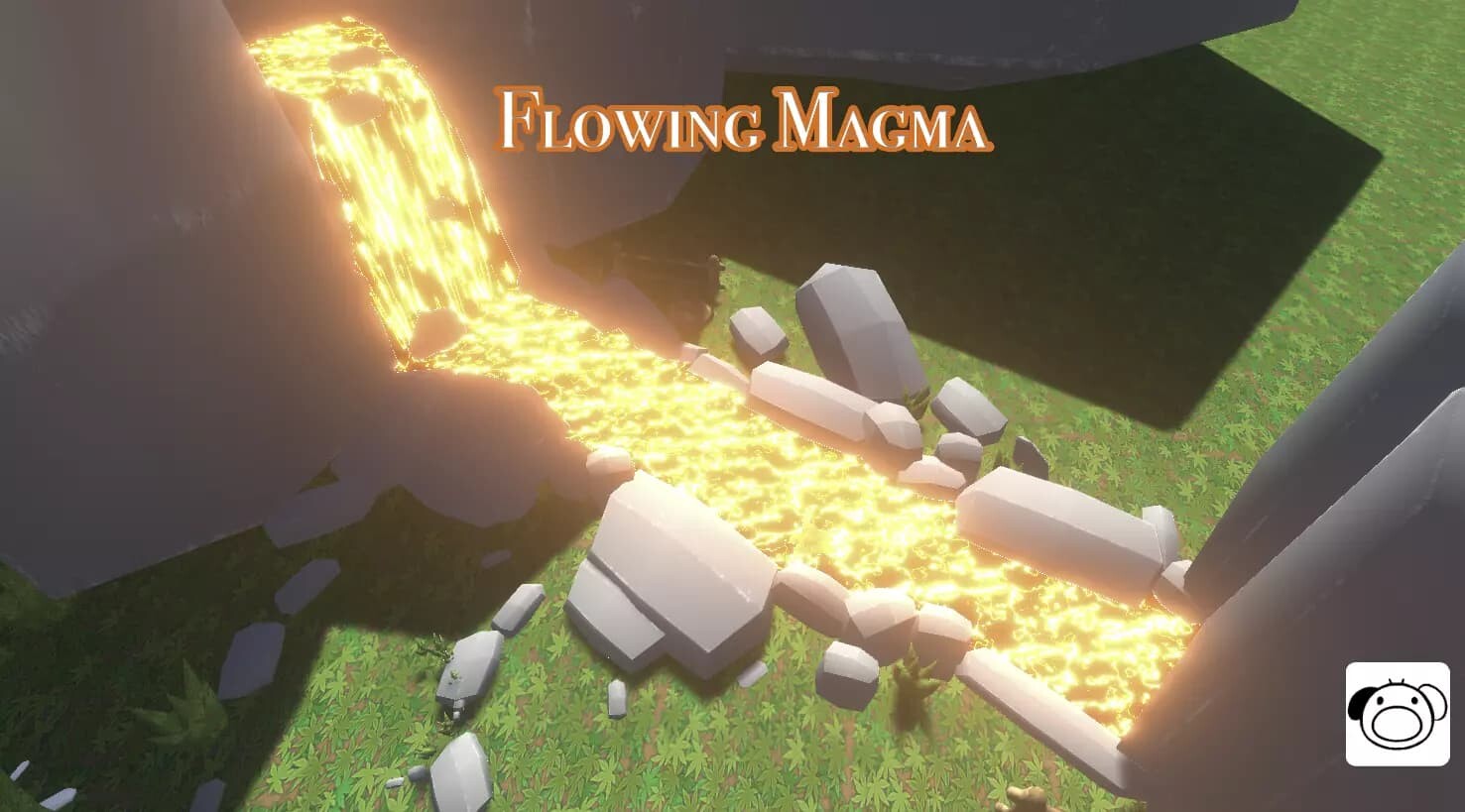 Artstation Unity Shader Flowing Magma Game Assets