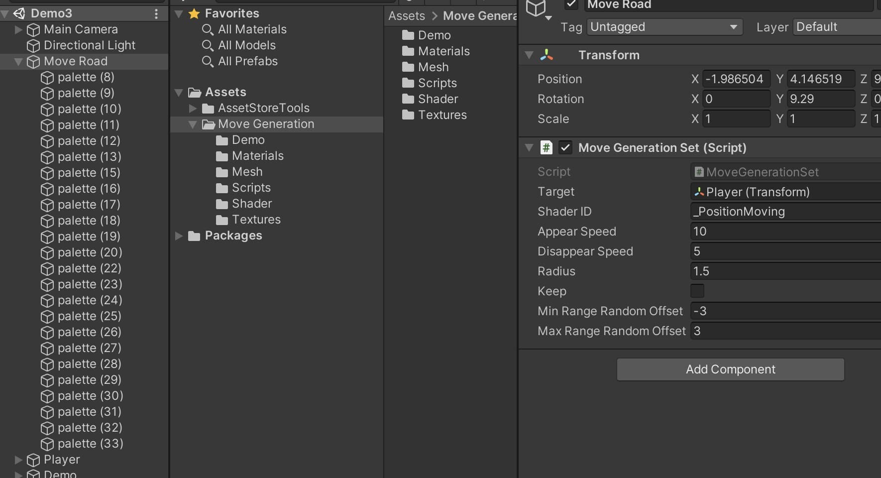 Artstation Unity Shader Move Generation Game Assets