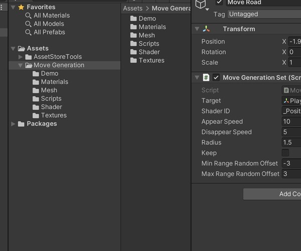 ArtStation - Unity Shader - Move Generation | Game Assets