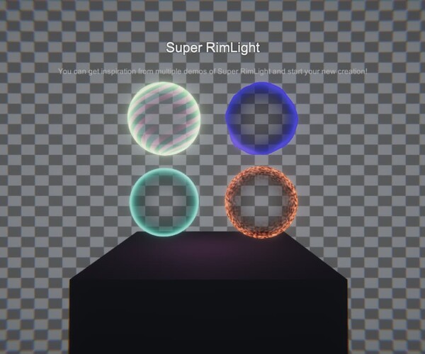 Artstation Unity Shader Super Rimlight Game Assets