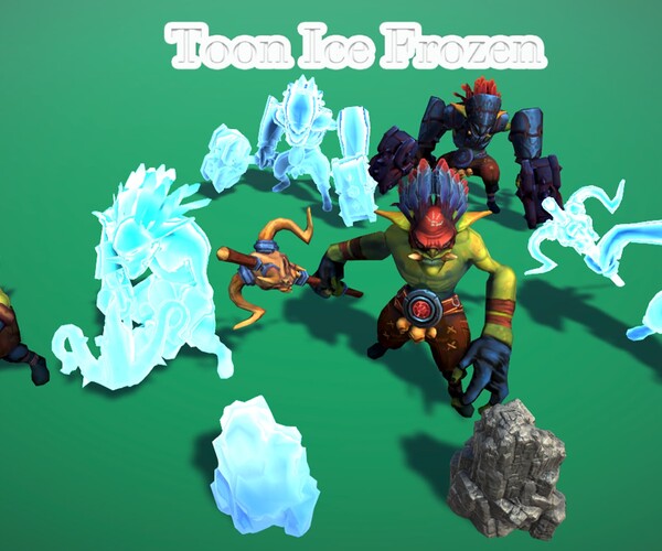 ArtStation - Unity Shader - Toon Ice Frozen | Game Assets