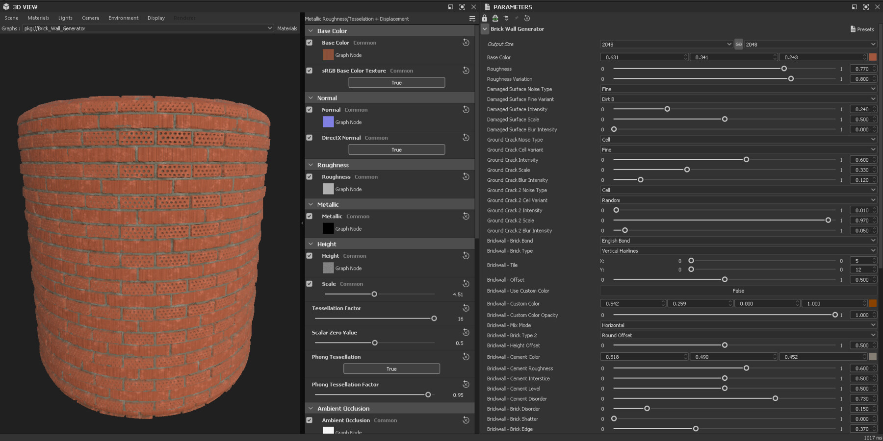 ArtStation - Brick Wall Generator | Resources