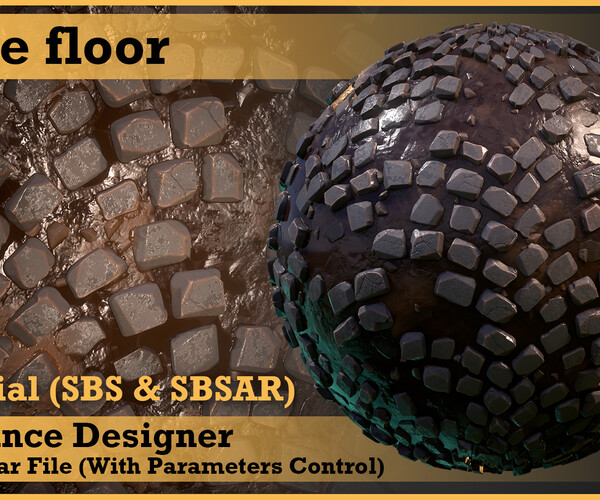 ArtStation - Stone Floor - VOL 02 - SBS & SBSAR | Game Assets