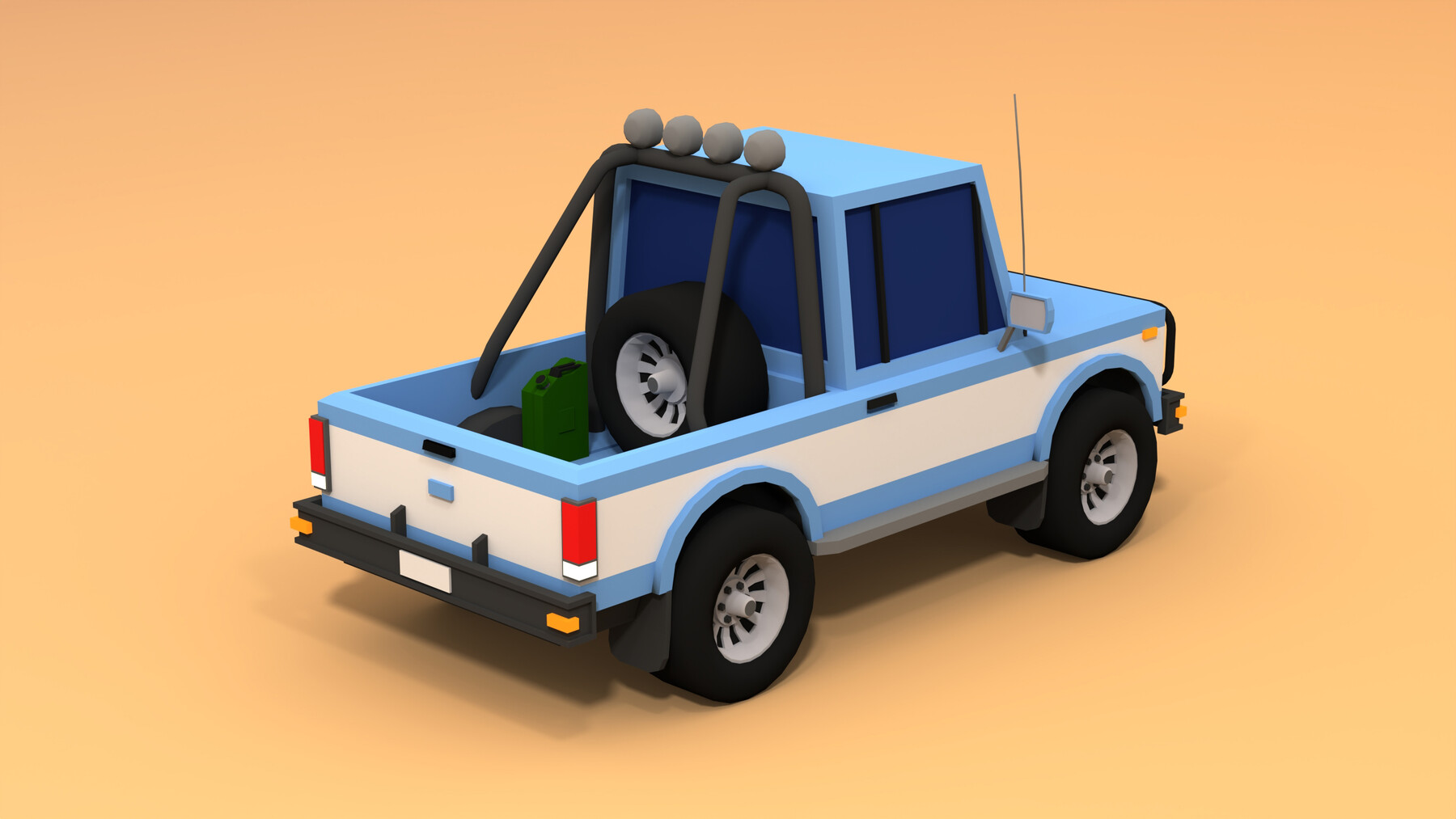 ArtStation - LOWPOLY PICKUP/CAMIONETA | Game Assets