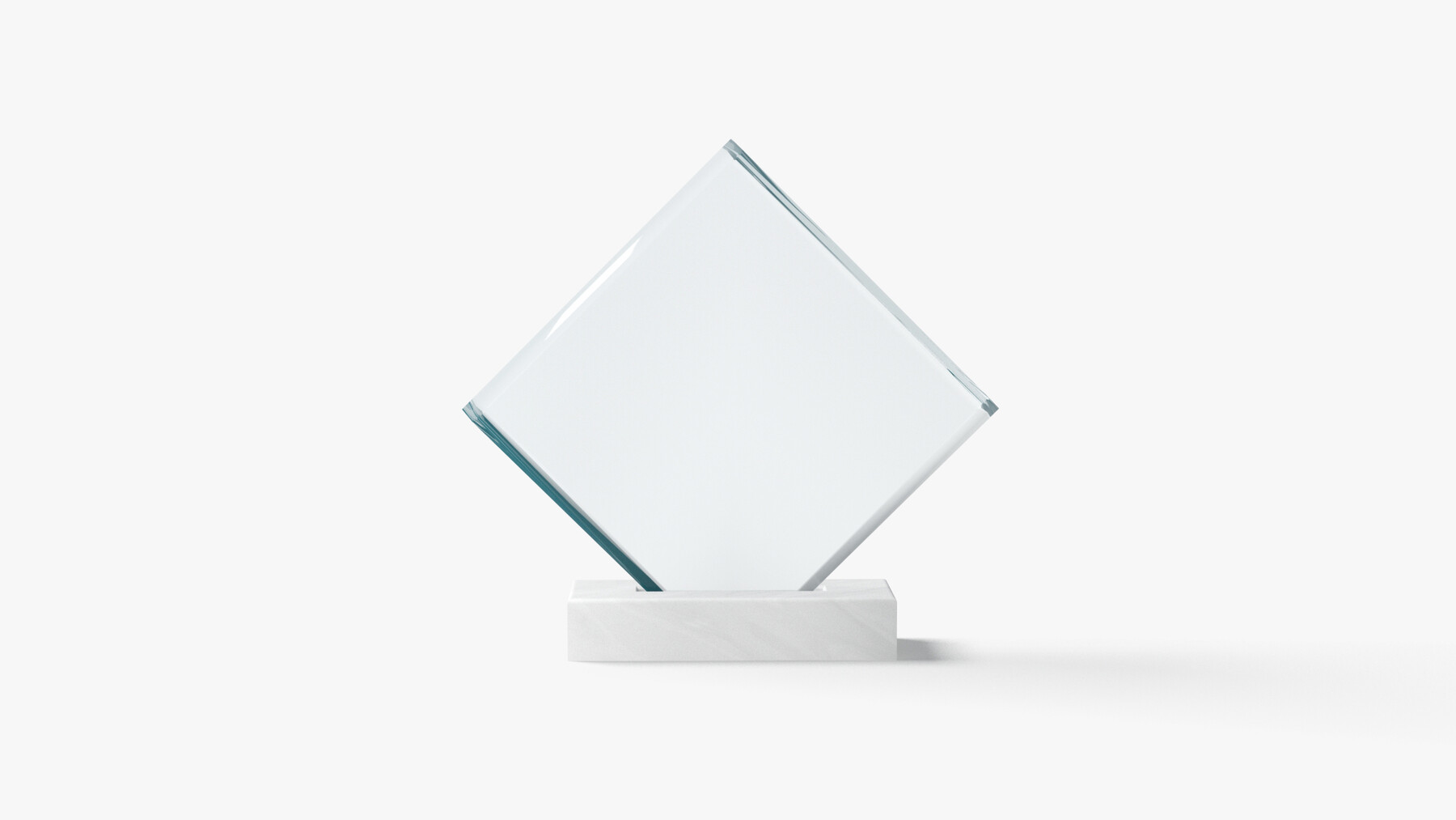 ArtStation - Rhombus Glass Award Trophy - crystal plaque trophies ...