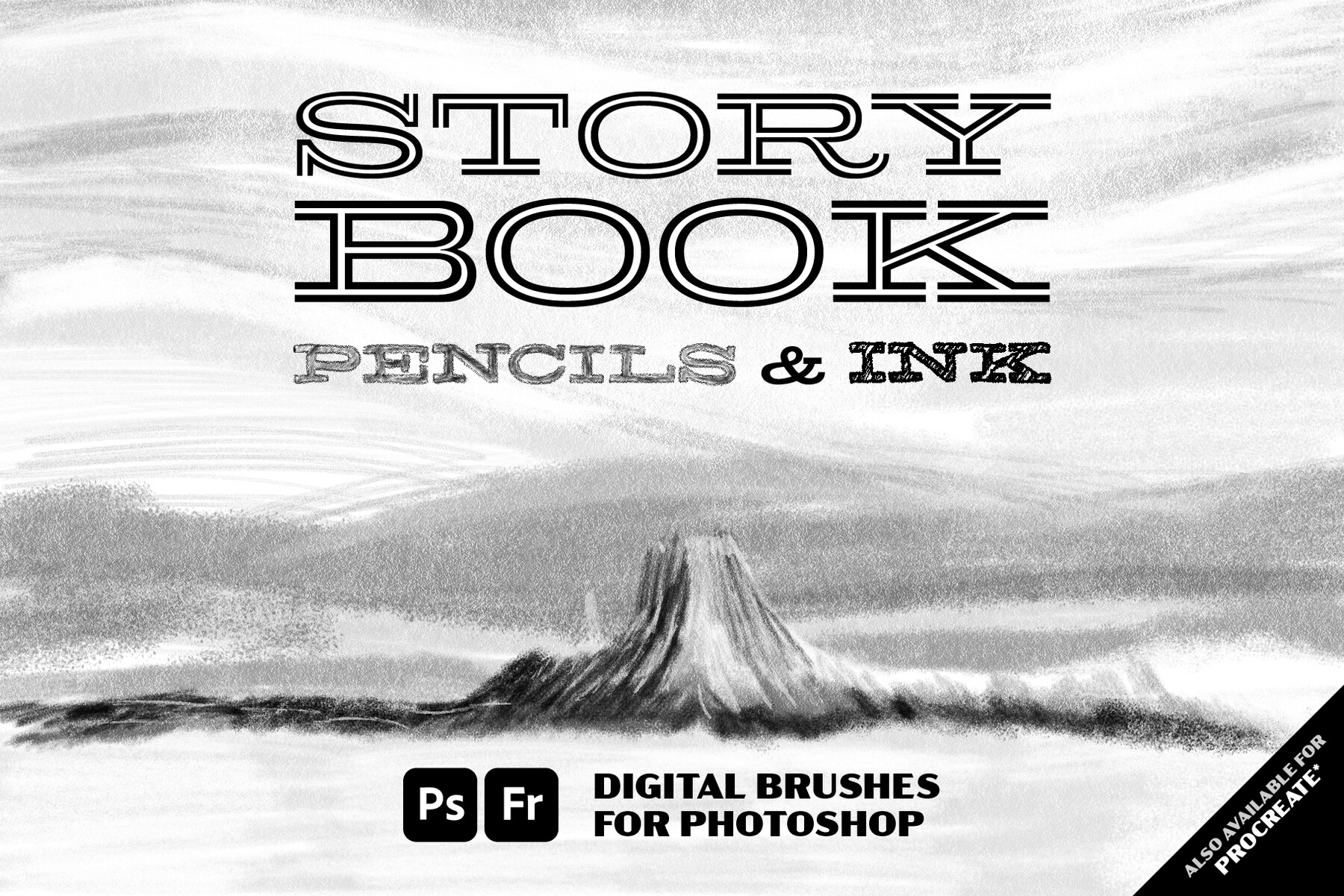 ArtStation - Storybook Pencils & Ink Photoshop Brushes | Brushes