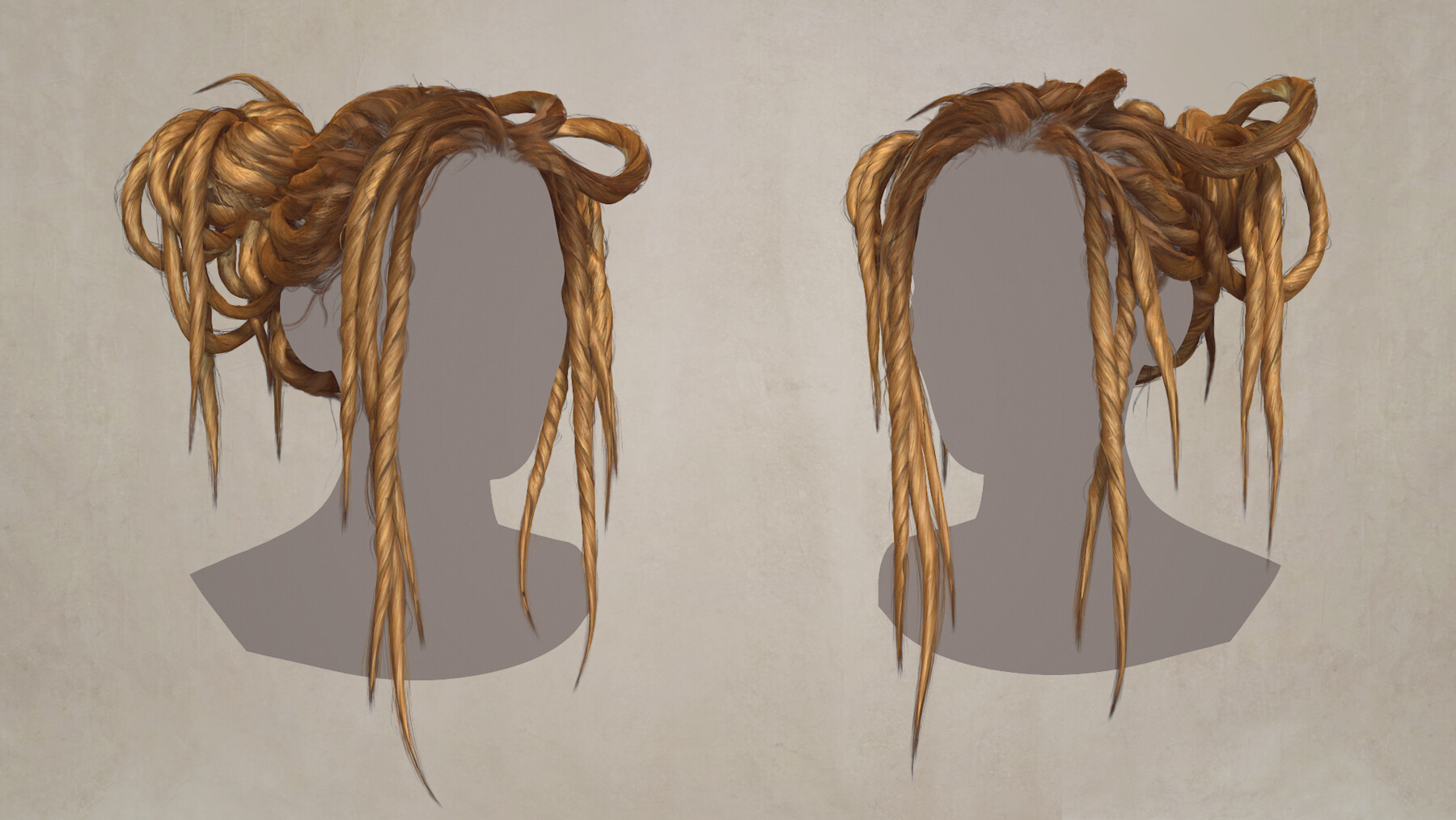 ArtStation - Realtime dreads | Game Assets