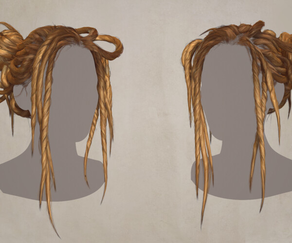 ArtStation - Realtime dreads | Game Assets
